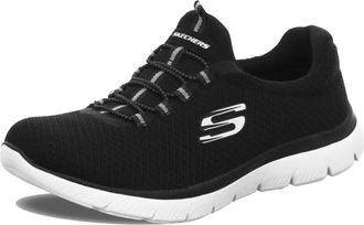 Skechers Damen Summits Sneaker, Black Pink Bkpk, 36 EU