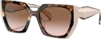 Prada Rechteckige Acetat-Sonnenbrille - - Accessories - Damen - Braun - 54 MM