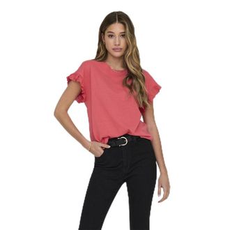 Only Damen Onliris S/S Emb Top JRS, Rose of Sharon, M