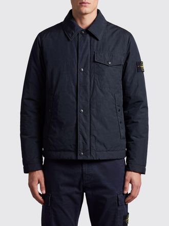 Stone Island Surchemise en nylon rembourr&eacute; avec logo Compass