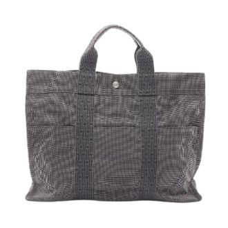 Herm&egrave;s Pre-owned Nylon sacs-main - Femme - Pre-owned - Gris - Taille: ONE Size