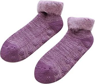 Generic Chaussettes Femme Chaussettes Chaudes Femme Chaussettes Thermiques Femme De Classique Hiver Courtes En Polaire Antid&eacute;rapantes Parfaites Pour Le Sol In
