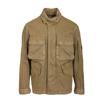 C.P. Company Hooded Lens Jacket - - Jackets - Herren - Braun - L