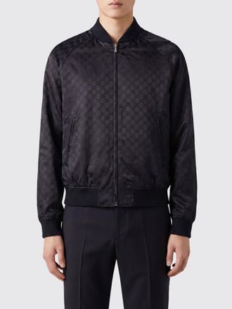 Gucci Bomberjacke aus Baumwollmischung mit Monogramm und Rei&szlig;verschluss