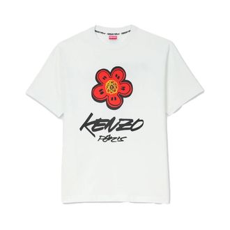 Kenzo Klassisches Futura T-Shirt - - Tops - Herren - Wei&szlig; - XS