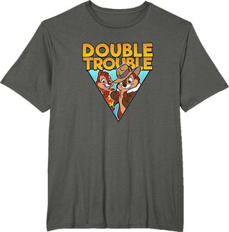 Disney Chip And Dale Yellow Double Trouble Triangle T-Shirt