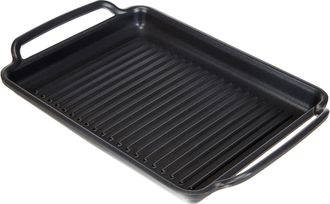 Monix Solid+ | Gestreifte Grillplatte 40 cm aus Aluminiumguss mit Antihaftbeschichtung