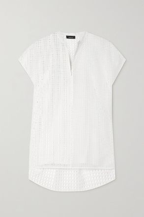 Akris Bluse Mit Lochstickerei - Ecru