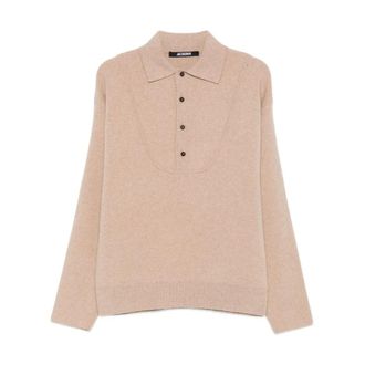 Jacquemus Beiger Pullover f&uuml;r M&auml;nner Aw25 - - Knitwear - Herren - Beige - L