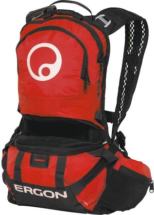 Ergon BE2 Enduro Tagesrucksack, Schwarz/Rot, S-L