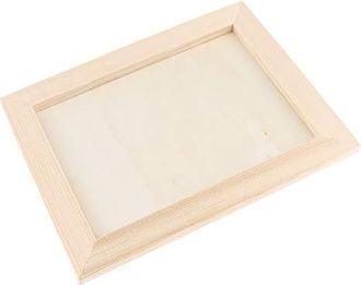 MagiDeal Cadre de Photo en Bois Naturel, Bois, 18x14cm