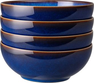 Denby 421048907 Blue Haze M&uuml;slischalen-Set, Steingut, blau