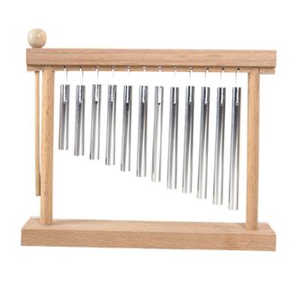 Generic Chimes Percussion - Tisch-Windspiel aus Metall | leichtes Klangspiel mit Schlägel | Tragbares Schlaginstrument mit 20 Tönen | Klassenzimmer Musik Medi