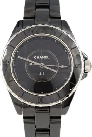 Chanel Montre-bracelet en c&eacute;ramique doccasion - Femme - Pre-owned - Noir - Taille: ONE Size