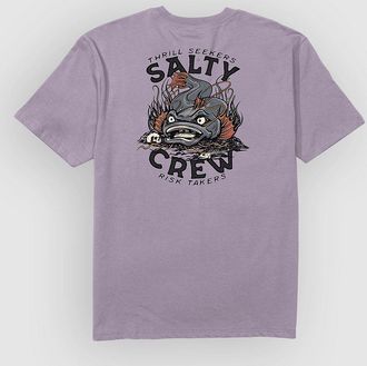 Salty Crew Catfish Monst T-Shirt grape