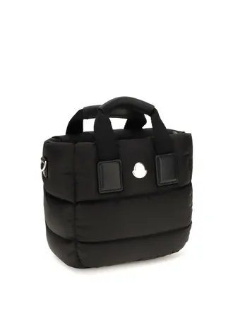 Moncler Womens Caradoc Mini Handbag Black Nylon Shoulder Bags