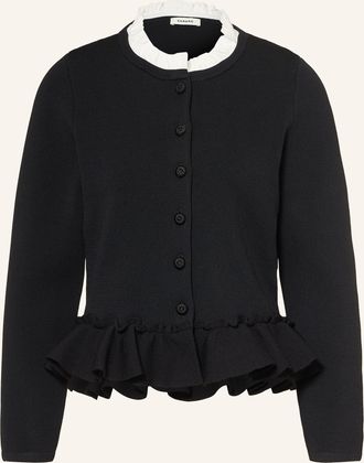 Sandro Sandro Strickjacke Mit Abnehmbarem Kragen Und R&uuml;schen schwarz