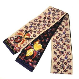 Louis Vuitton Pre-owned Soie foulards - Femme - Pre-owned - Brun - Taille: ONE Size