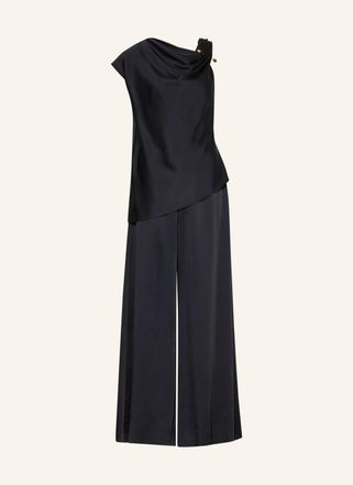 HUGO BOSS Jumpsuit Danjini Aus Satin blau
