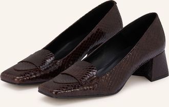 Zinda Lack-Pumps Elba braun