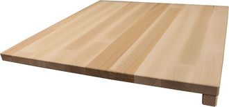 Fackelmann Fackelmann Schneidebrett aus Buchenholz, 40 x 40 cm, einfach und bequem zu bedienen f&uuml;r Teig und Zubereitung von frischen Nudeln, Einheitsgr&ouml;&szlig;e, mit A