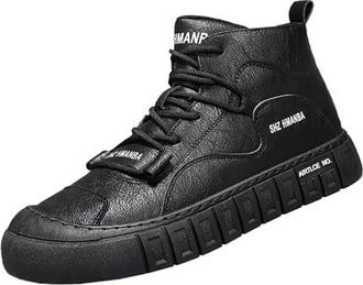 Generic Bottes de neige pour homme - Bottes dhiver pour homme - Doublure chaude - Antid&eacute;rapantes - Bottines dhiver &agrave; lacets - Chaussures de randonn&eacute;e pour la 