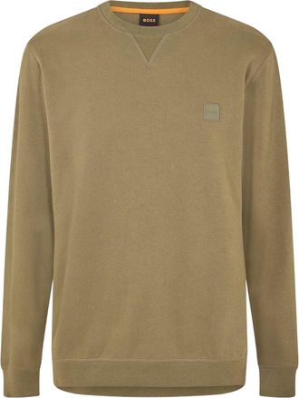 HUGO BOSS Westart Sweatshirt f&uuml;r Herren, Rundhalsausschnitt, Premium-Baumwolle (Gr&uuml;n)