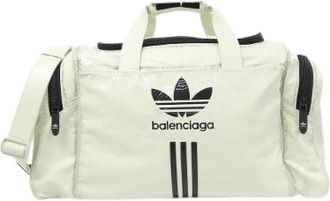 Balenciaga unisex, Pre-owned, Blanc, Taille: ONE Size Sac Boston en agneau Pre-owned