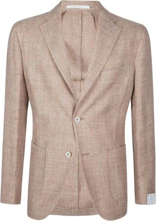Eleventy Homme, Vestes, Beige, Taille: XL Giacca Soft Tasca Toppa