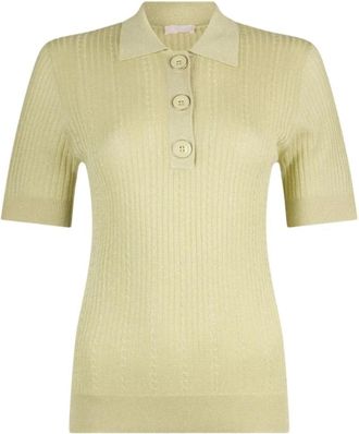 Liu Jo Femme, Tops, Jaune, Taille: 38 FR Polo Chemises