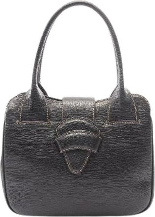Loewe Sac bandouli&egrave;re en cuir Barcelona Pre-owned - Femme - Pre-owned - Noir - Taille: ONE Size