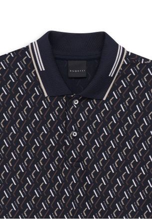 Bugatti Poloshirt mit auff&auml;lligem Print