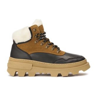 Kazar Braune und schwarze Stiefel mit dicker Sohle - - Shoes - Herren - Braun - 44 EU