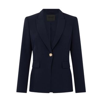 Liu Jo Femme, Vestes, Bleu, Taille: 38 FR Blazer Slim-fit
