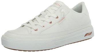 Skechers Femme Arch Fit Arcade-on My Way Basket, White Duraleather, 37.5 EU