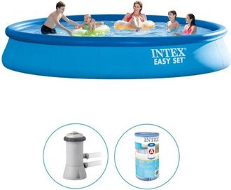 Intex 28158 Aufstellpool Easy-Pool Set Quick Up Aufblasbar Rund 457x84
