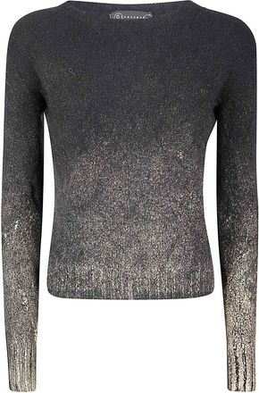 of Handmade Pull Col Rond - Noir