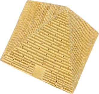 Cabilock Handgefertigtes Kleines Pyramiden-dekorationsmodell &Auml;gyptische Pyramide Als Kunstvolles Geschenk F&uuml;r Freunde Und Sammler