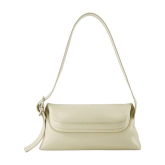 Osoi Womens Hobo Folder Brot Osoi Leather Cream Ivory Calfskin Shoulder-hobo-bags