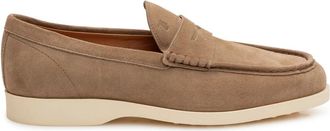 Tod's Homme, Chaussures, Brun, Taille: 40 EU Mocassin en daim raffin&eacute;
