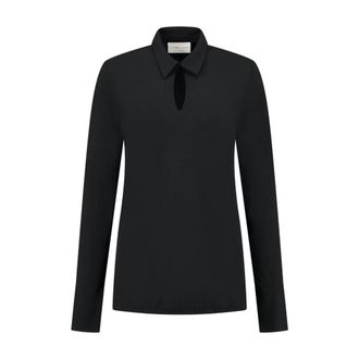 Hart by Helena Hart Elegantes Schwarzes Top Nola Transfer - - Tops - Damen - Schwarzk - XS