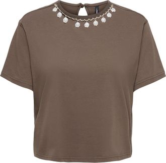 Only Onlellen S/S O-Neck Top Box JRS