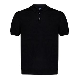 Drumohr Homme, Tops, Noir, Taille: M Polo en coton