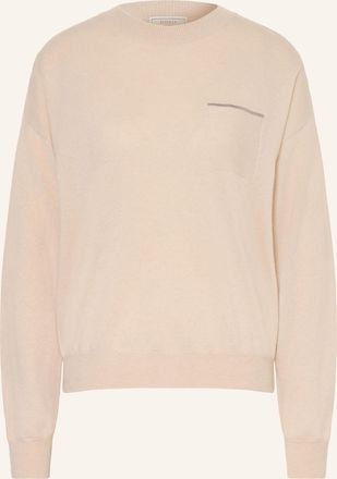 PESERICO Peserico Cashmere-Pullover Mit Schmucksteinen beige