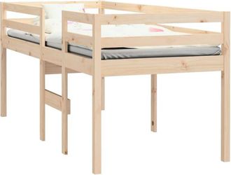 vidaXL Vidaxl - Lit haut 80x200 cm Bois de pin massif