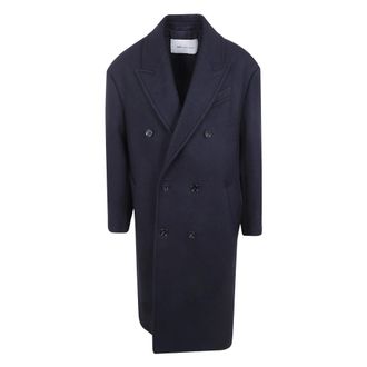 Ami Manteau Long Chaud Double Boutonnage - Homme - Manteaux - Noir - Taille: M