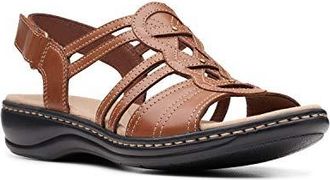 Clarks Femme Leisa Janna Sandale, Marron Clair/Cuir, 40.5 EU