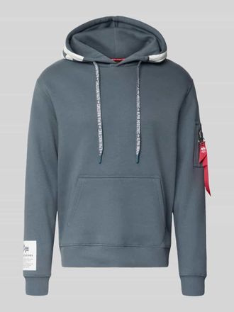 Alpha Industries Regular Fit Hoodie aus Baumwoll-Mix mit Label-Patch