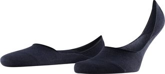 Falke Herren Füßlinge Invisible Step Medium Cut M In Baumwolle unsichtbar einfarbig 1 Paar, Blau Dark Navy 6375, 45-46