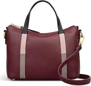 Radley London London Waterloo Way Petite poignée zippée en cuir pour femme, Merlot, S